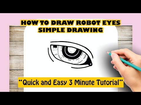 How to Draw Robot Eyes | Simple Drawing