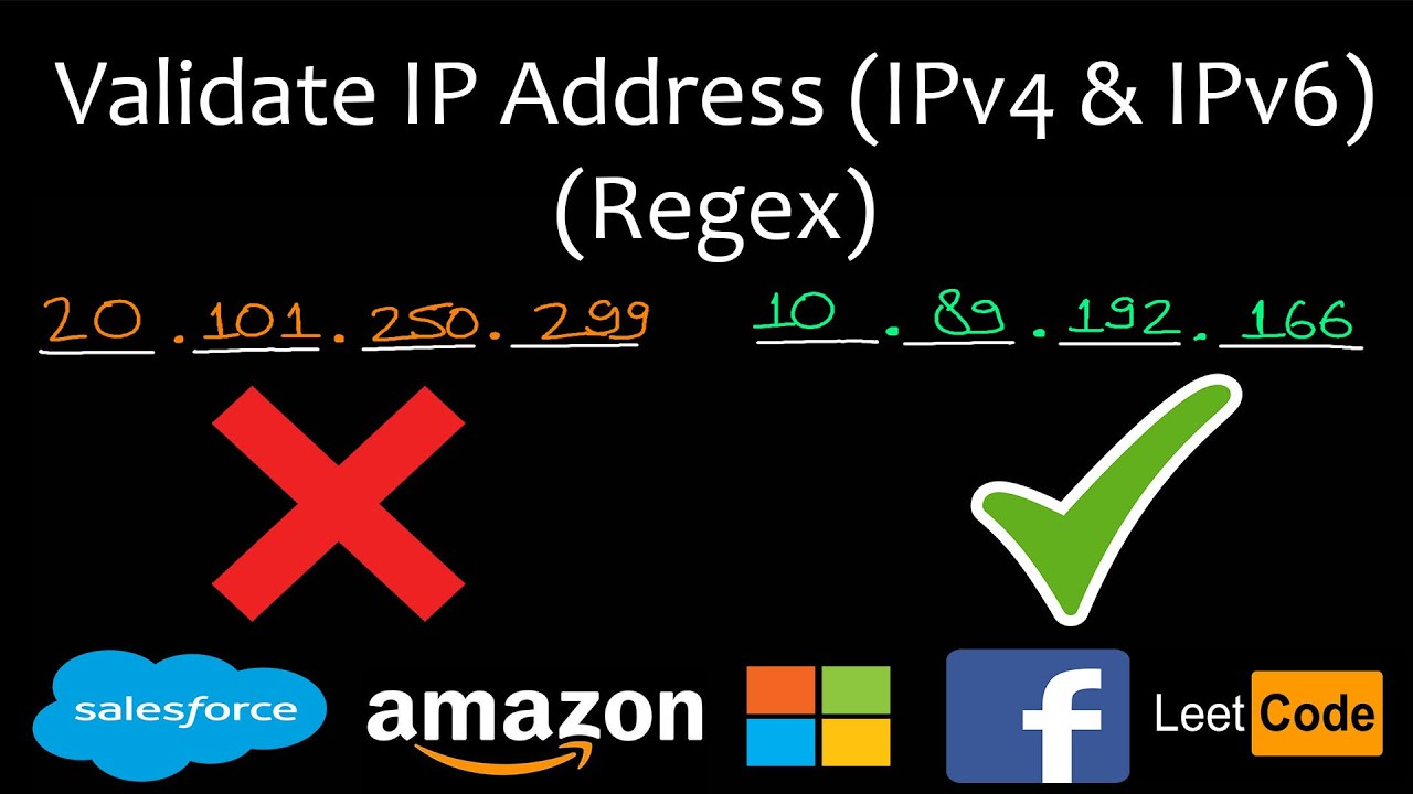 Validate IP Address | Regex | Leetcode #468