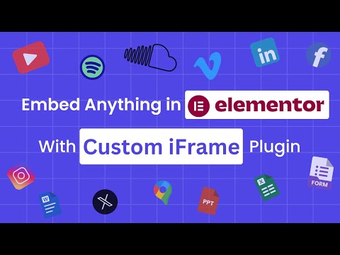 How to Embed Anything In Elementor with Custom iFrame?