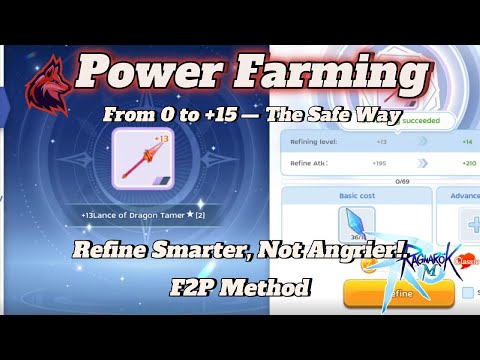 Ragnarok M Classic : Power Farming From 0 to +15 Safest Way