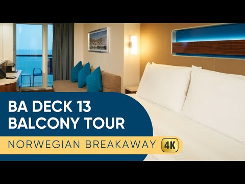 Norwegian Breakaway Balcony Stateroom Tour | Deck 13 BA Stateroom NCL Breakaway