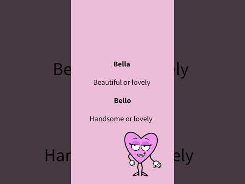 Bella & Bello pronunciación #spanishforbeginners #learnspanish #spanishpronunciation