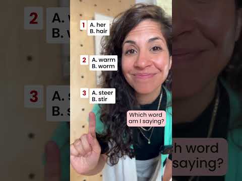 Listening Quiz: R vowels