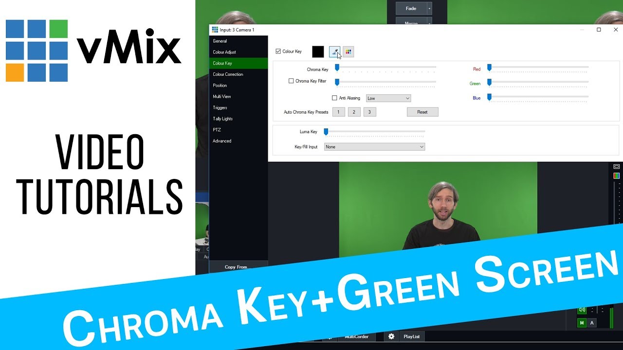 vMix Tutorials: Chroma Key and Green Screen