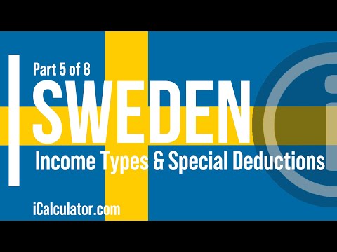 Sweden Tax: Income Types & Special Deductions