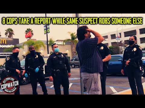 8 Cops Take a Report While Same Suspect Robs Someone Else | Foot ...