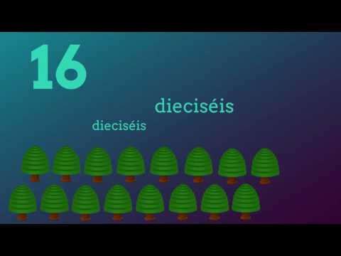 NUMBERS in Spanish from 11 to 20