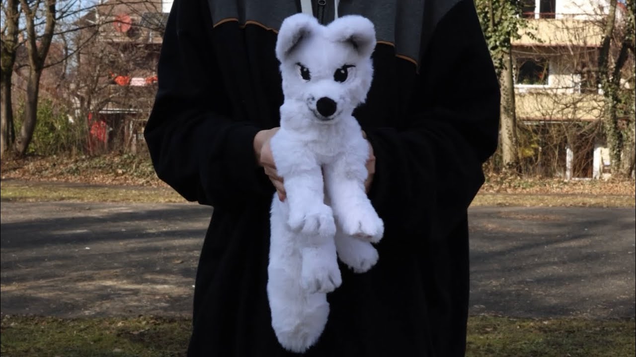 Arctic fox - handmade plush