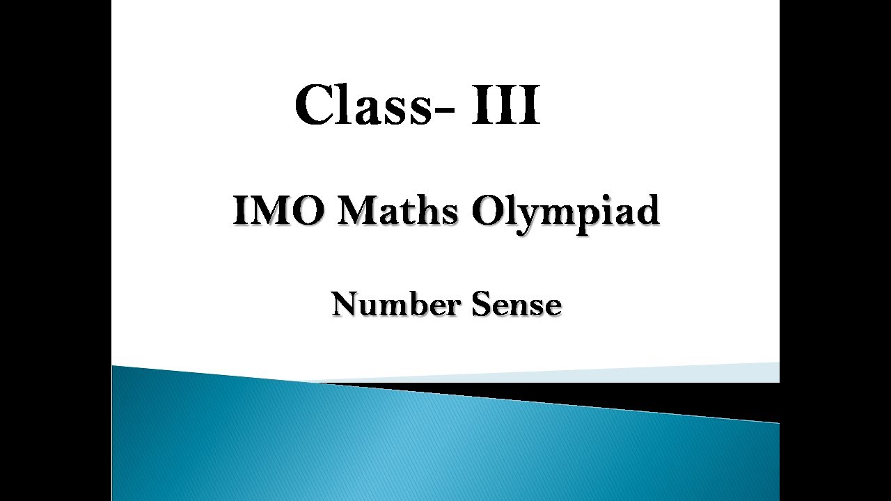 Math Olympiad || Class 3 || IMO - Number sense Concepts