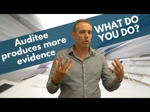 What to do if an auditee produces more evidence after the audit