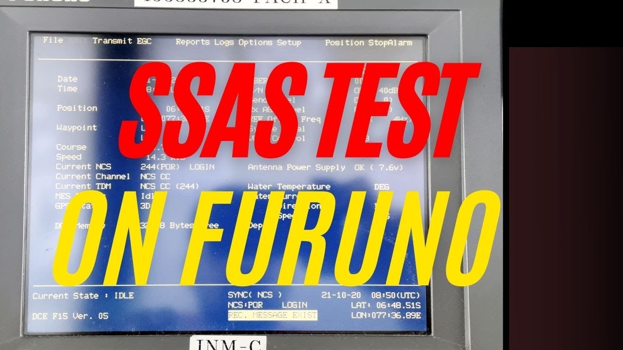 SSAS test on FURUNO (FELCOM 15)