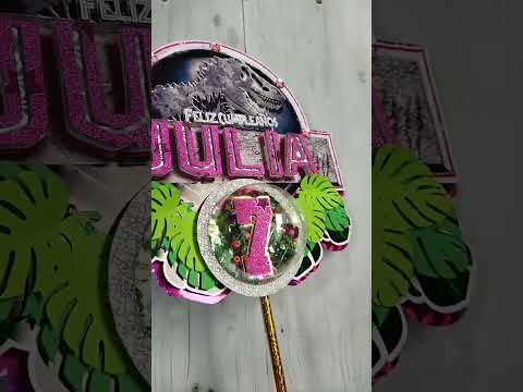 Topper Torta Cake Ladies Jurassic World Cumpleaños Happy Birthday Minnie Print Paper Glossy