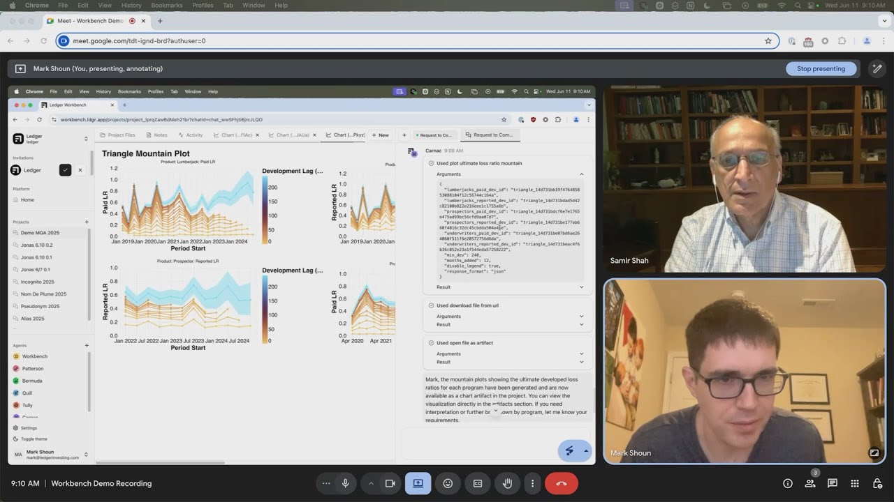Demo of Workbench: AI Work Environment for Reinsurance 🛠️ | Ledger