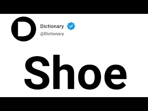 Shoe Meaning In English