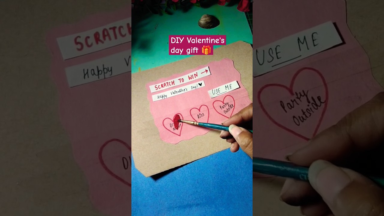 DIY Scratch Card Gift Idea For Your SOULMATE 🎁❤️🌟 #shorts #shortvideo