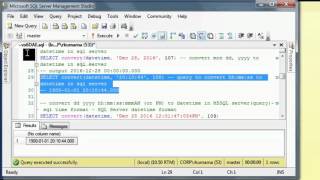 SQL - varchar データ型を datetime データ型に変換すると、範囲外の値が発生することがありました。
