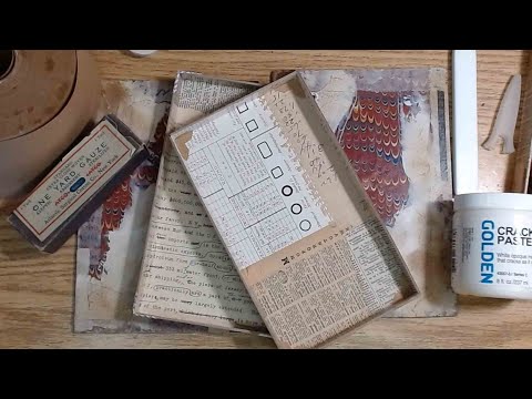 Make Along With Me! Book Cover Boxes with A Small Journal Inside, Part 1