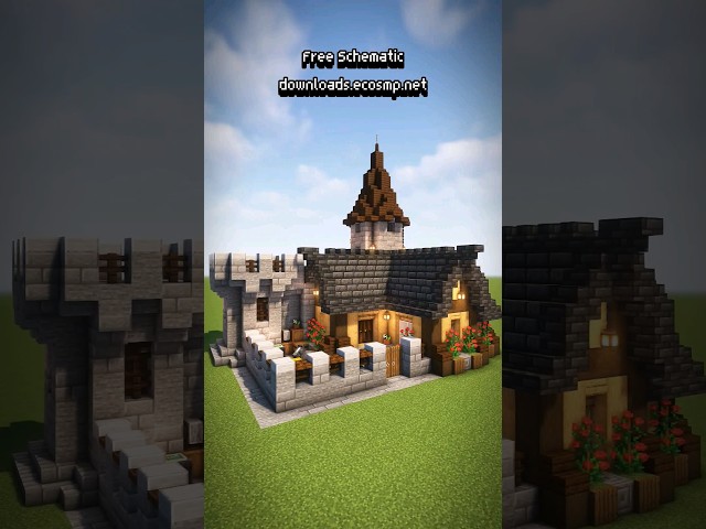 🏰 🍃Small Medieval Castle/Barracks | Free Download Minecraft Map