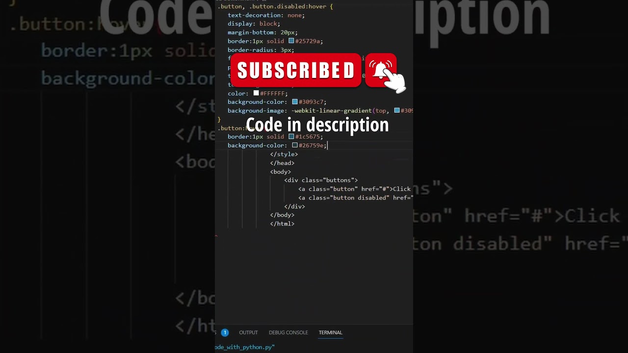 How To Make Disabled Button? | Html Css