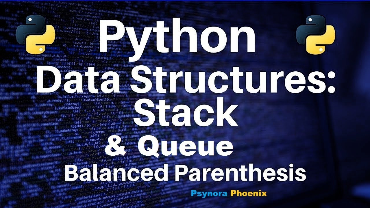Stack and Queue Data Structure in Python. #Part1