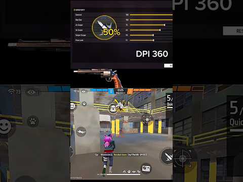 M500 one tap headshot sensitivity settings for Free Fire #shorts