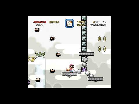SMW Hack - Nonsense 100% - Exit 67 - Fuzzies in the Fog