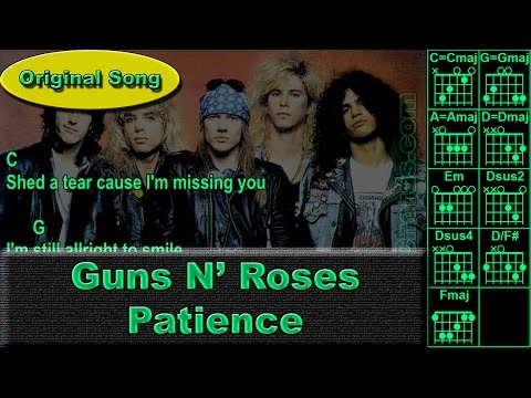Guns N' Roses - Patience - Original - Guitar Chords (0006-A1)