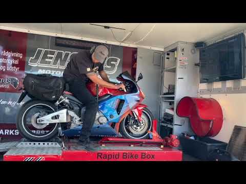 2005 CBR 600 RR on the dyno!