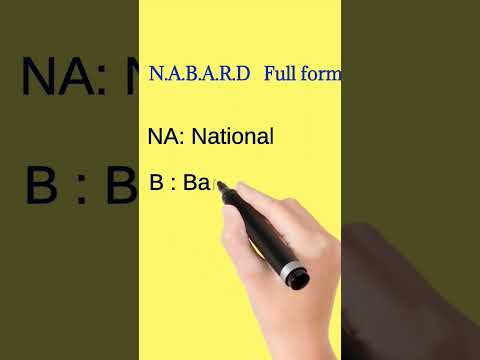 N.A.B.A.R.D Full form | full form of NABARD | #fullform