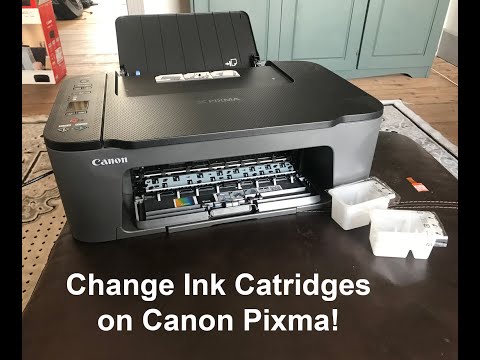 How to: Change the Ink Cartridges on a CANON PIXMA Printer TS3400 Series