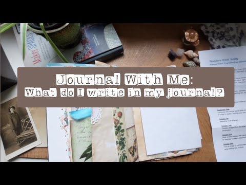 Journal with me! What do I write in my Junk journal?