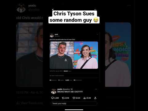 Chris Tyson Sues Guy for Tweeting defamation #youtubeshorts #shorts #mrbeast #mrbeastgaming