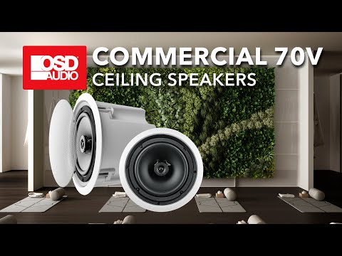 OSD Audio 70V In-Ceiling Speakers: High-Quality Sound for Your Commercial Space - Highlight Video