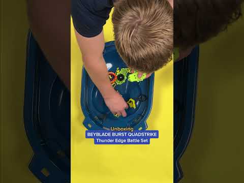Unbox the ⚡BEYBLADE BURST QUADSTRIKE Thunder Edge Battle Set with us ⚡#asmr #toybuild #toycollector