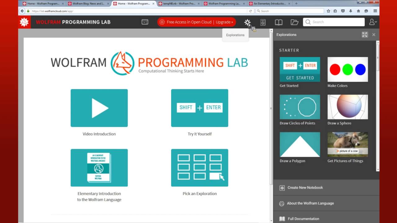 Introducing Wolfram Programming Lab Virtual Workshop for Educators