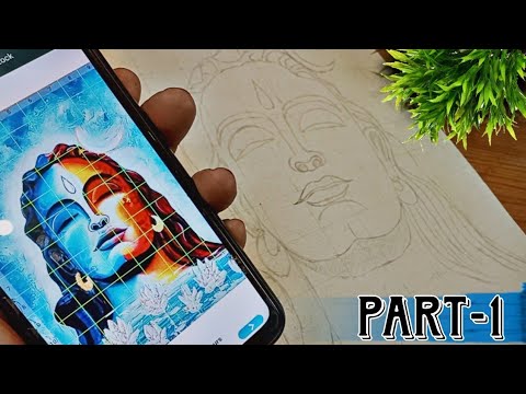 How to draw lord Shiva | Mahashivratri Drawing | Outline Tutorial @SanjuArts7