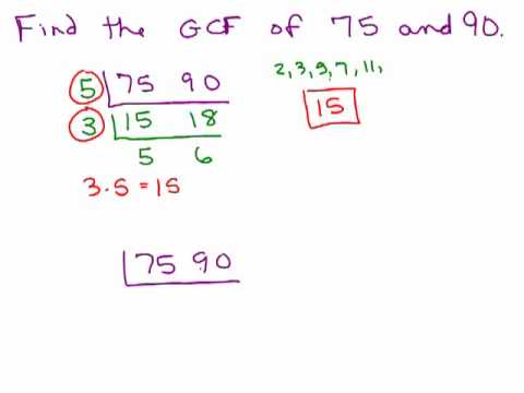 GCF of Numbers Part 1