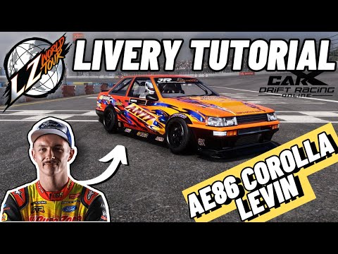 NEW ADAM LZ AE86 LEVIN LIVERY TUTORIAL | CarX Drift Racing Online