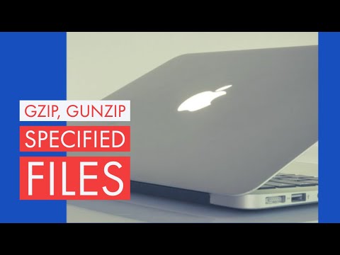 gzip gunzip MAC OS