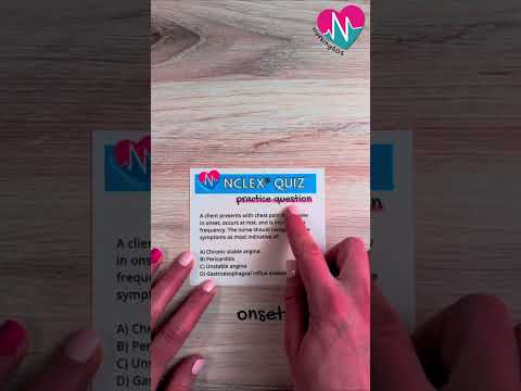 NCLEX® Chest Pain Question | Unstable and Stable Angina Explained!