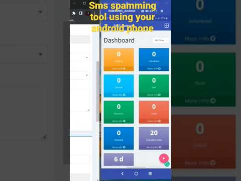 Sms spamming using you android phone