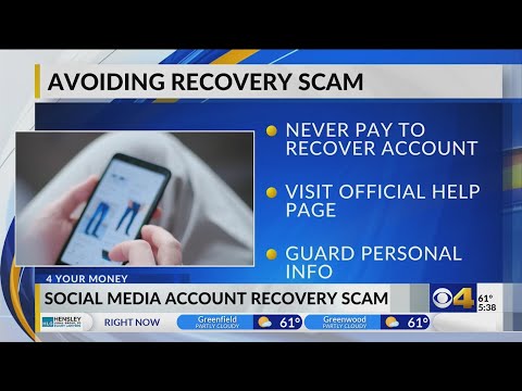 Never pay to recover your social media account