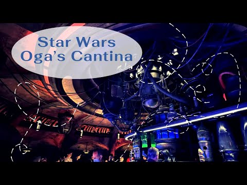 Oga’s Cantina Star Wars Galaxy’s Edge Walt Disney World 2022| Bar Drinks Mocktails Movie Theme Park
