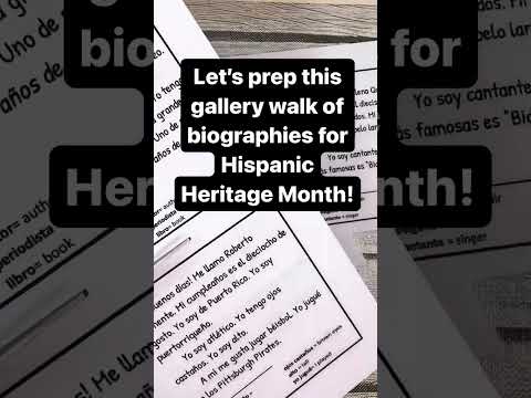 Hispanic Heritage Month Reading Activities