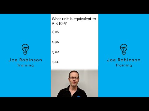 8202 Level 2 Multiple Choice Exam Question 6 from March 2022: What unit is equivalent to A×10¯³?