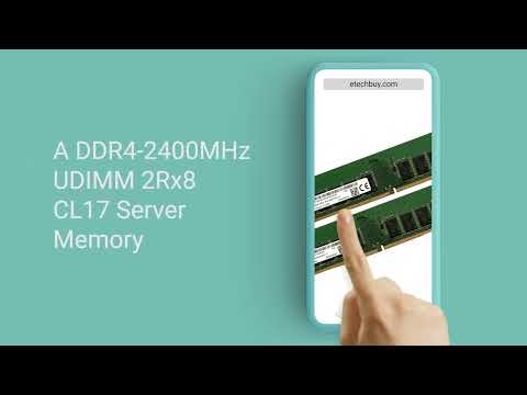 MTA18ASF2G72AZ-2G3B1ZG Micron 16GB DDR4-2400MHz UDIMM 2Rx8 CL17 Memory