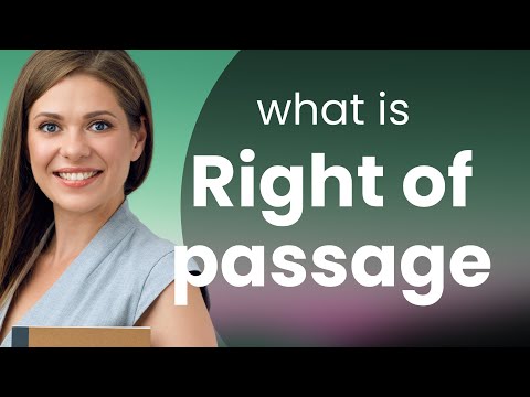 Understanding the Phrase "Rite of Passage"