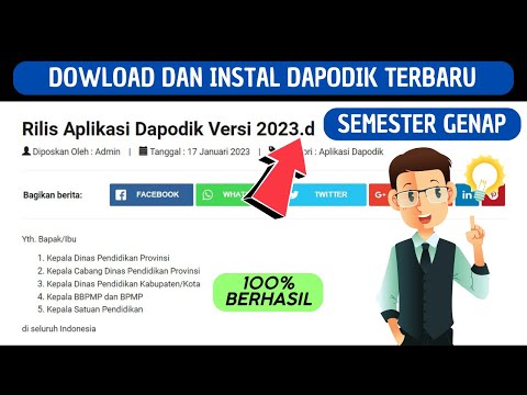 Cara Download dan Instal Aplikasi Dapodik 2023.d Terbaru.