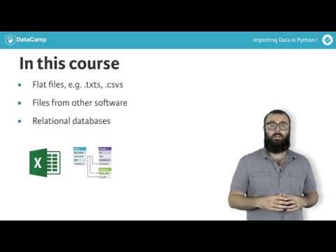 Importing data in Python - Course One