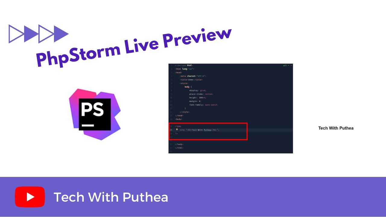 PhpStorm Live Preview | PHP for beginner 2023